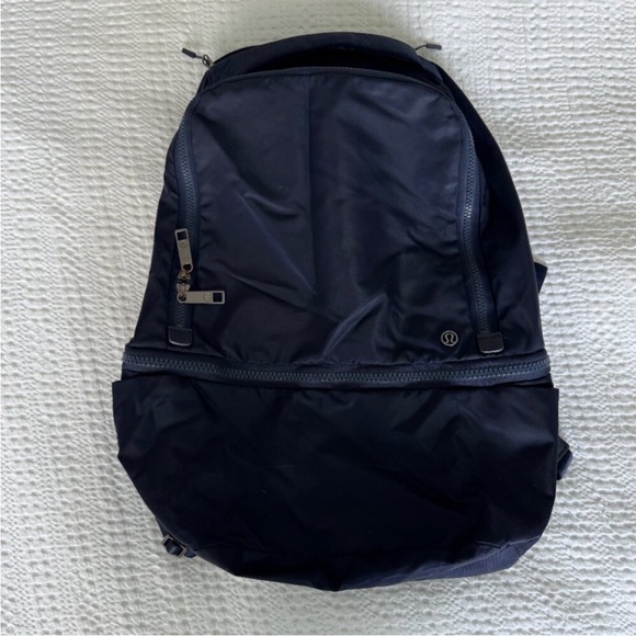 lululemon athletica | Bags | Lululemon City Adventurer Navy Blue ...